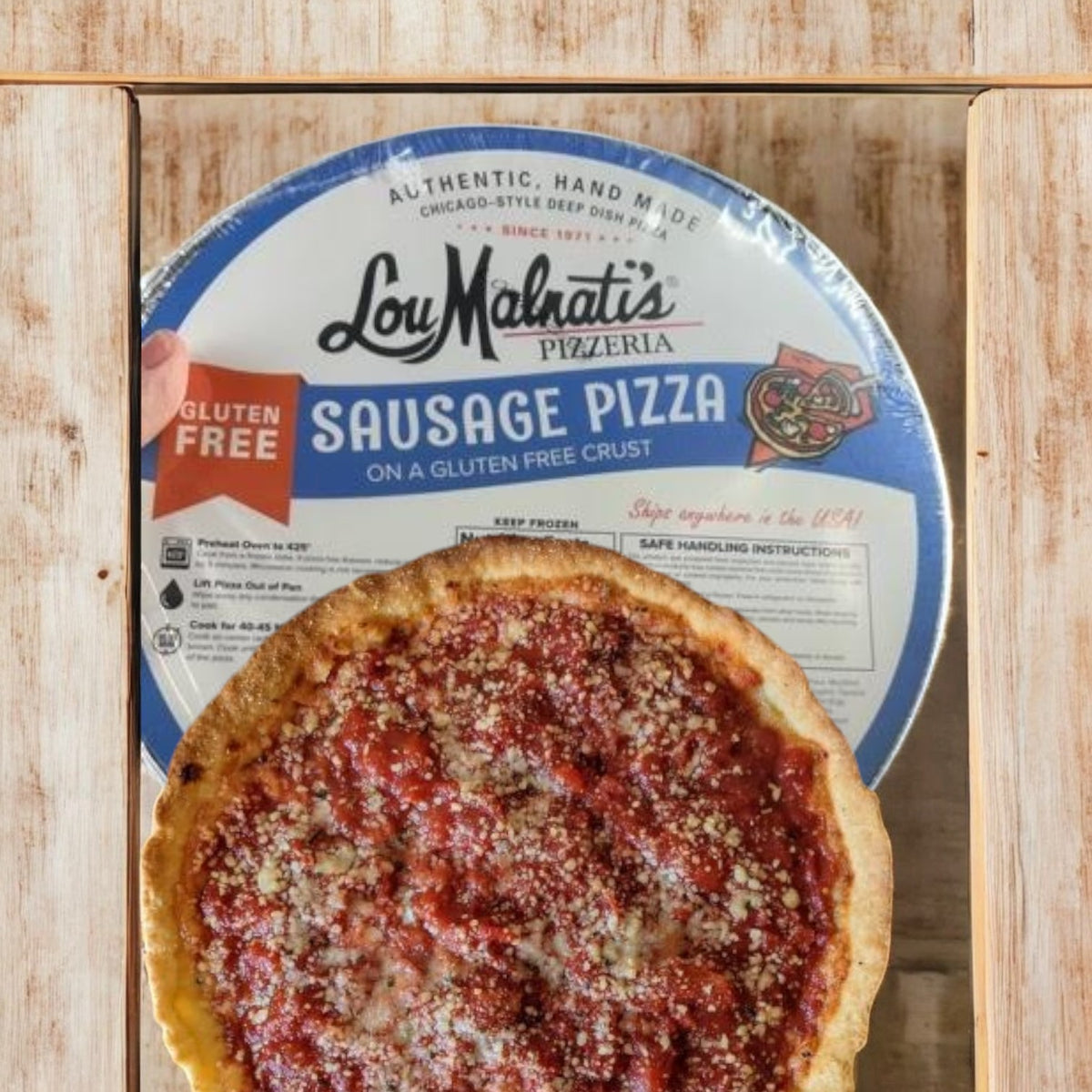 how to cook frozen lou malnatis pizza