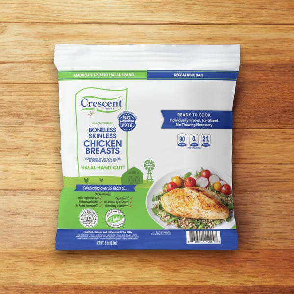 Crescent Foods Halal Chicken Breasts 5 Lb | Easy Lunches