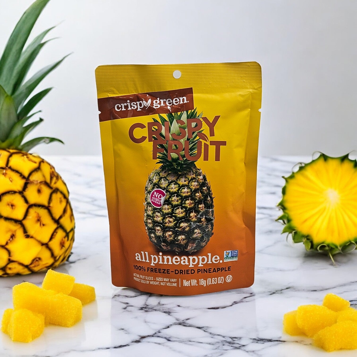 Crispy Green Crispy Fruit, All Pineapple-0.35 oz- 1 Count