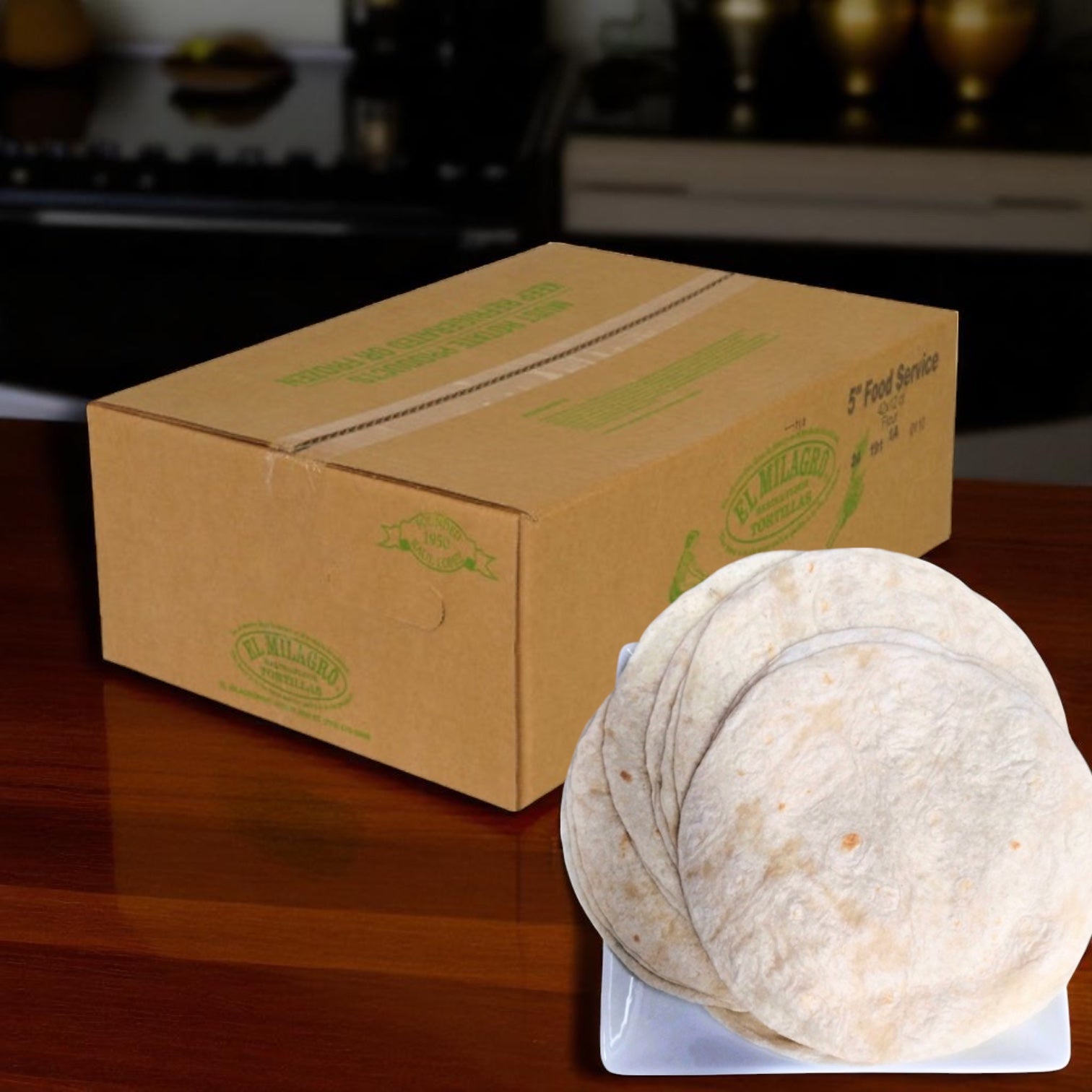 El Milagro Tortilla Flour 8" 240 Count. Please note that this item shi