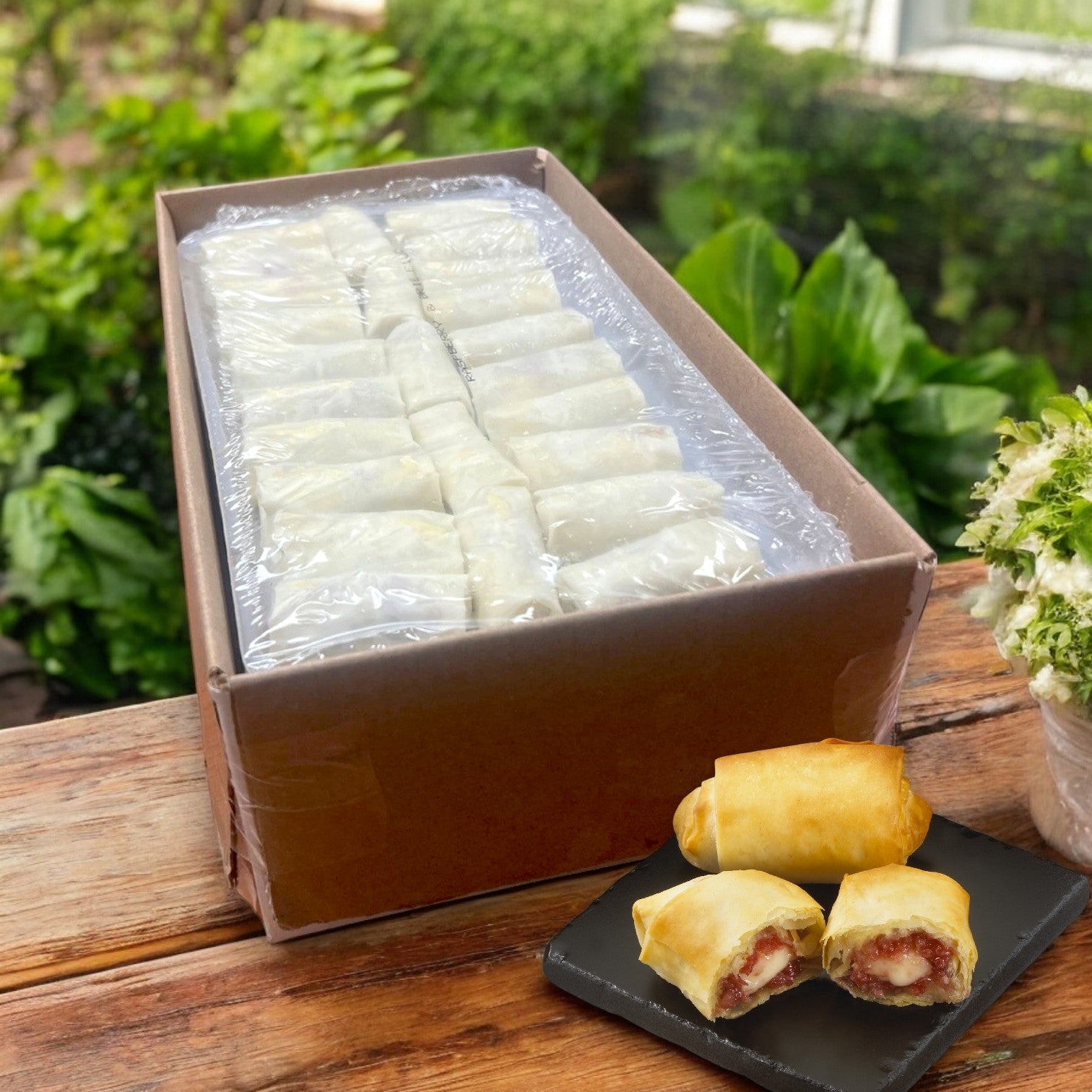 Appetizer Brie with Raspberries in Phyllo – Sysco Imperial 100 Count I