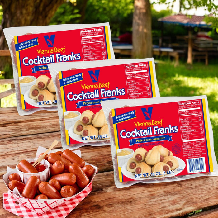 Vienna Beef Cocktail Franks 16 oz 3‑Pack | Easy Lunches