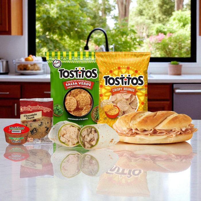 Box Lunch Pack- 12 Sandwiches, 6 Tostitos Chips, 6 Salsa To Go and 12