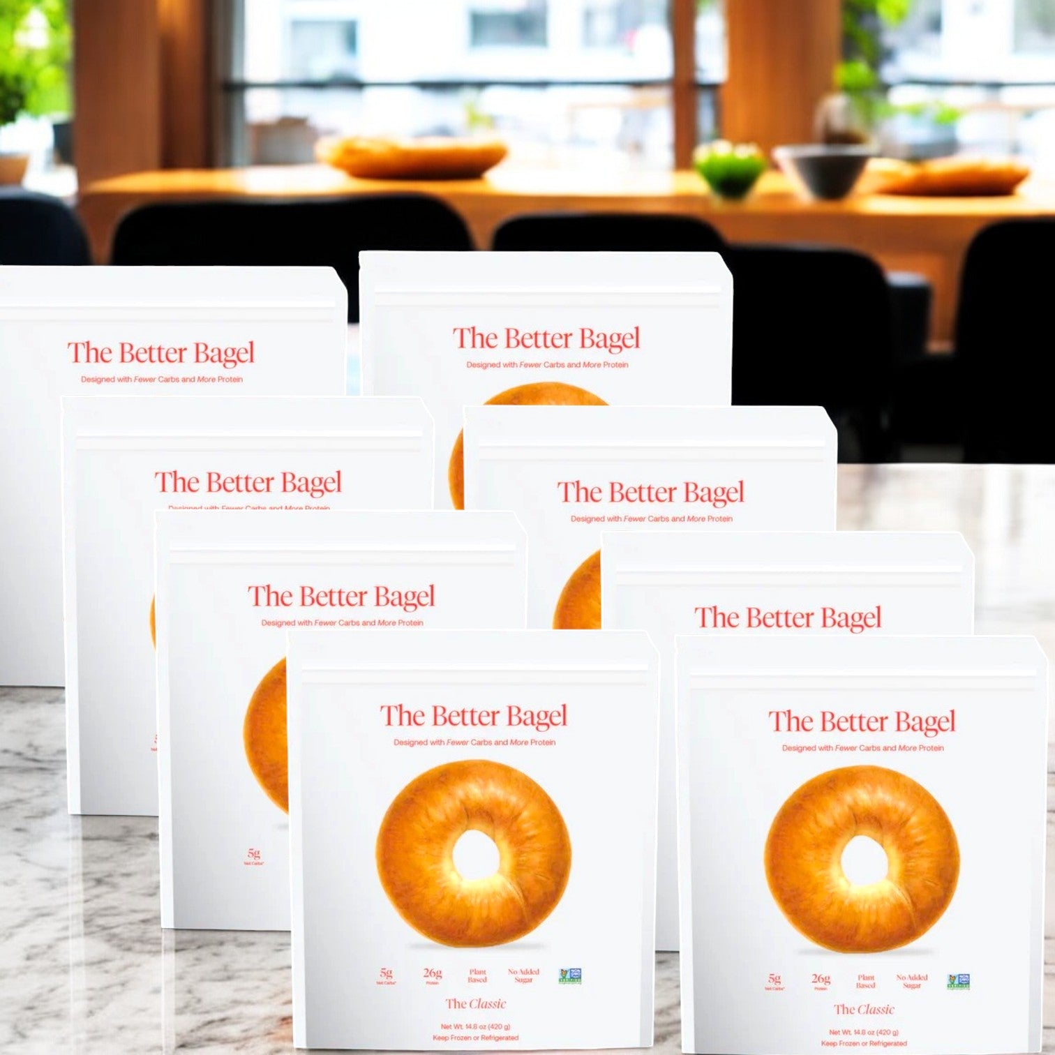 Better Brand - The Classic Better Bagel - 8 Bags, 32 Total Bagelsl In