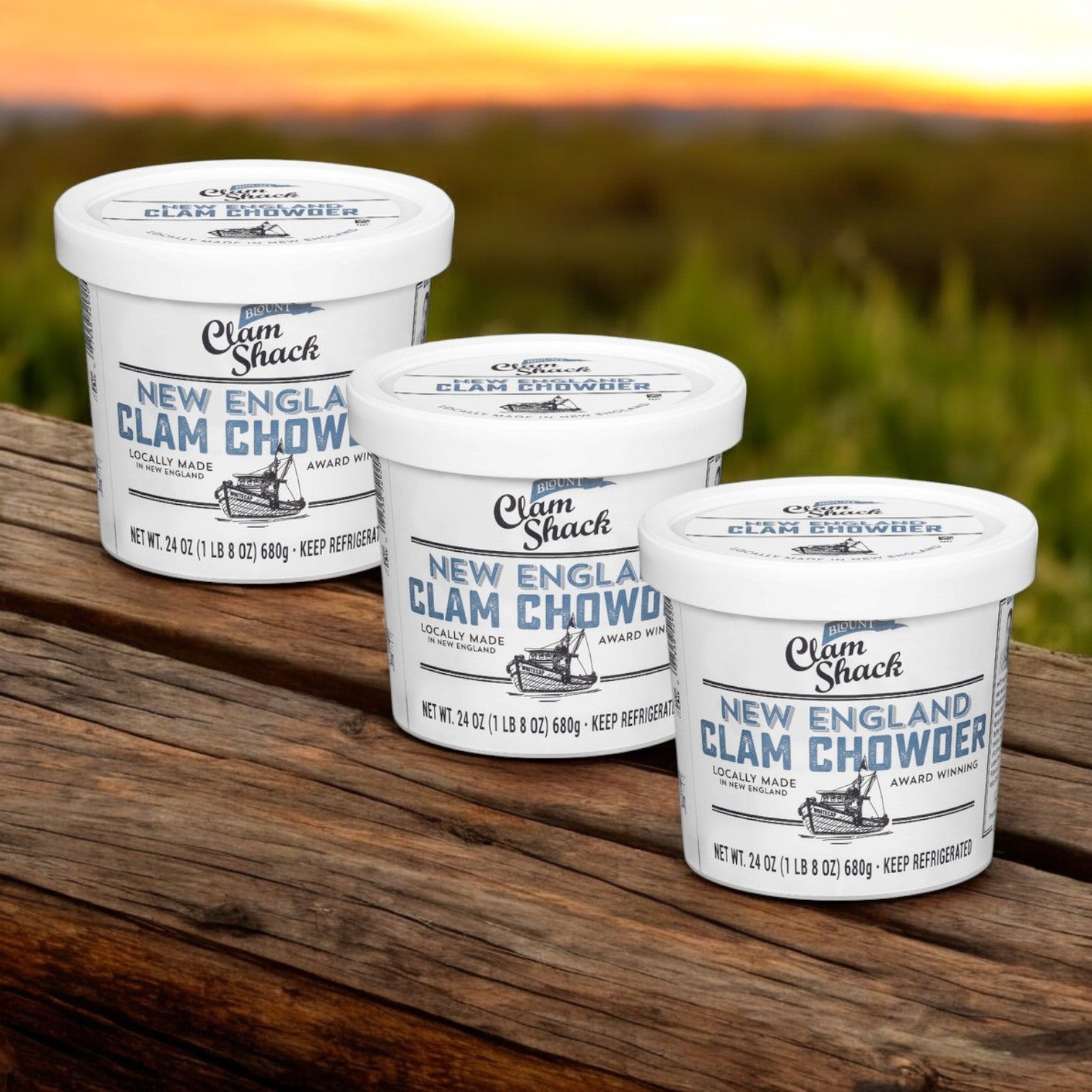 Blount Clam Shack Gluten Free New England Clam Chowder Soup, 3/24 oz