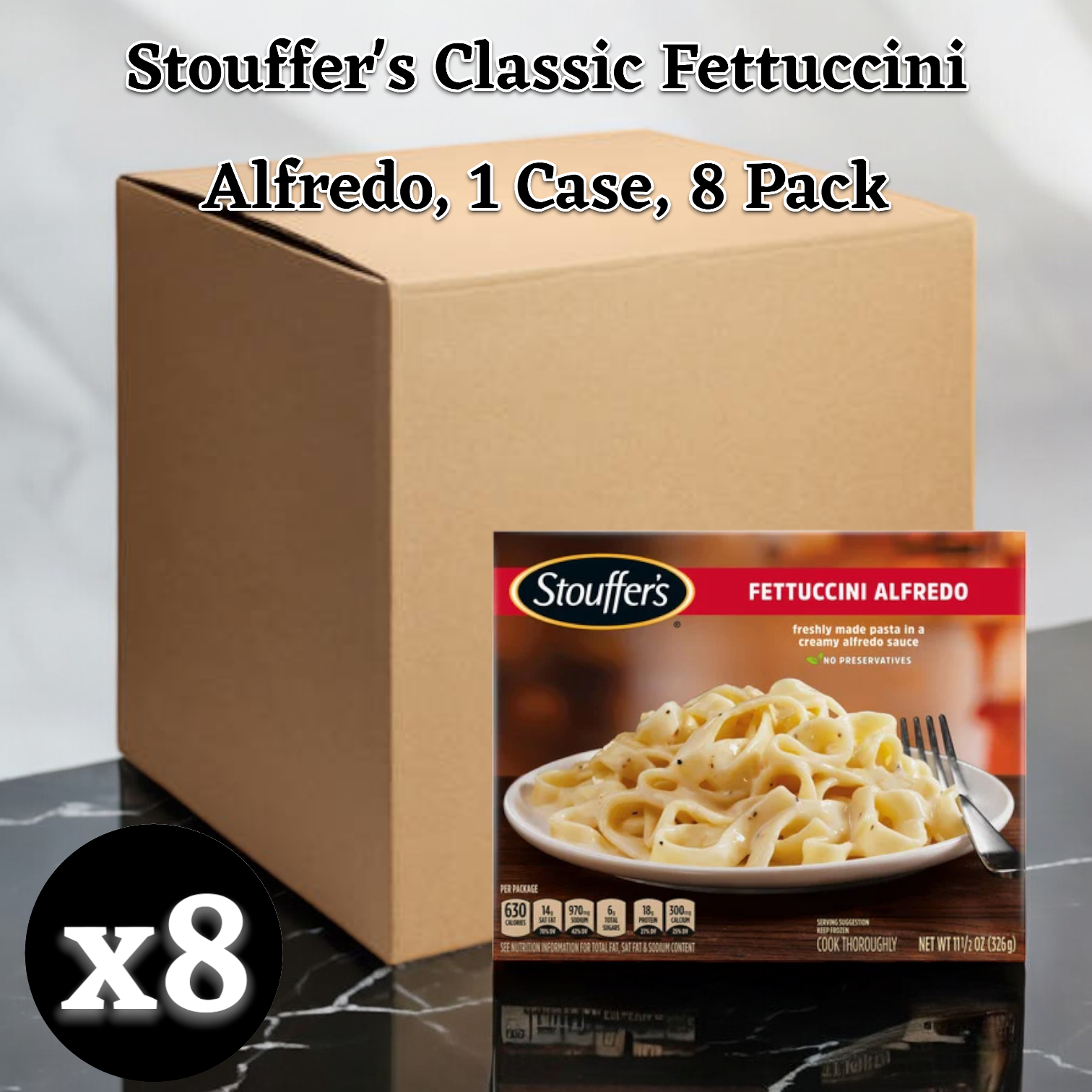 Stouffer's Fettuccini Alfredo, 11.5 oz. - 8 Count