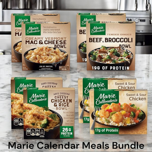 Marie Calendar Meals Bundle- 2 Chicken and Rice, 2 Beef and Broccoli,