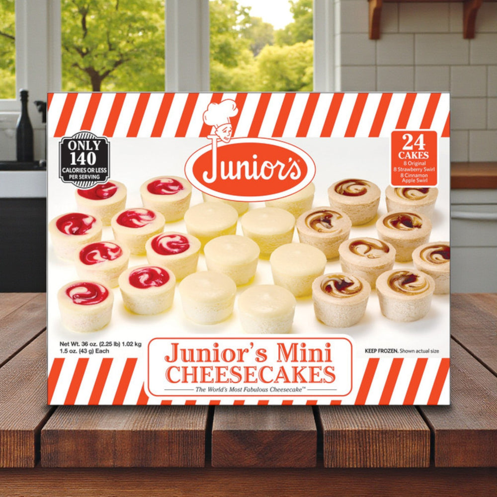 Junior’s Mini Cheesecakes – Variety Pack, 1.5 oz, 24 Count