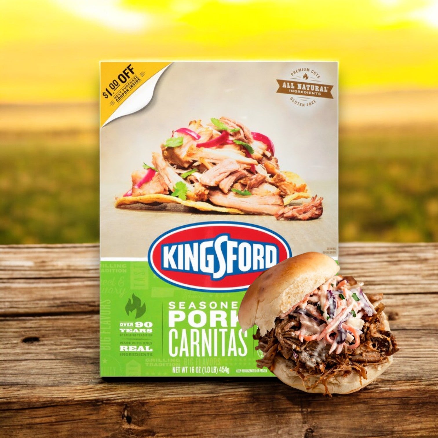 Kingsford Seasoned Pork Carnitas – 16 oz