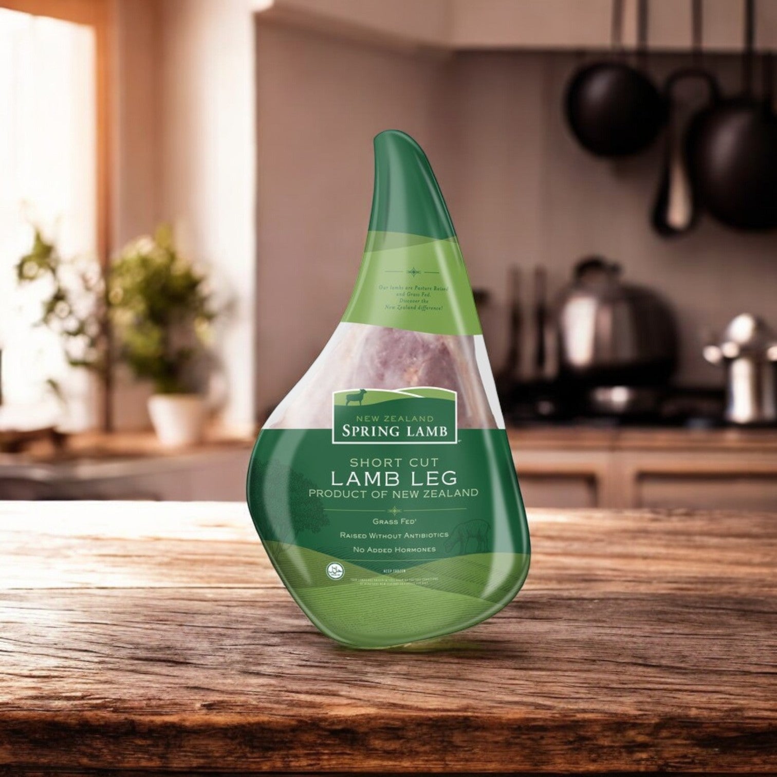 New Zealand Spring Lamb, Leg, Short Cut - 5 Pound Average