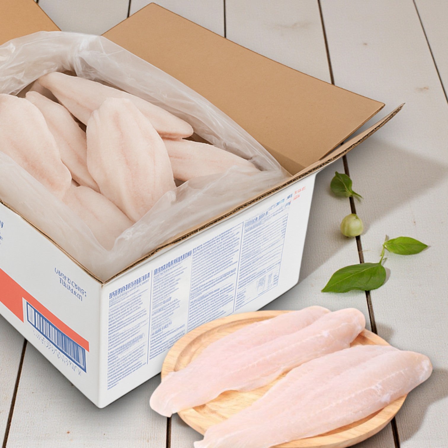Portico Classic Seafood by Sysco – Pangasius Fillet, IQF 5–7 oz (1/15