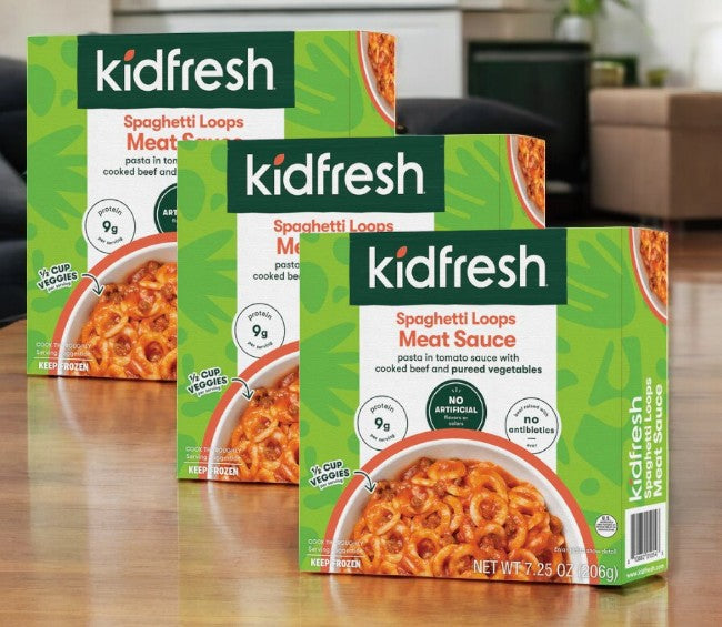 KidFresh Frozen Spaghetti Loops With Meat Sauce, 7.25 oz. -3 Count