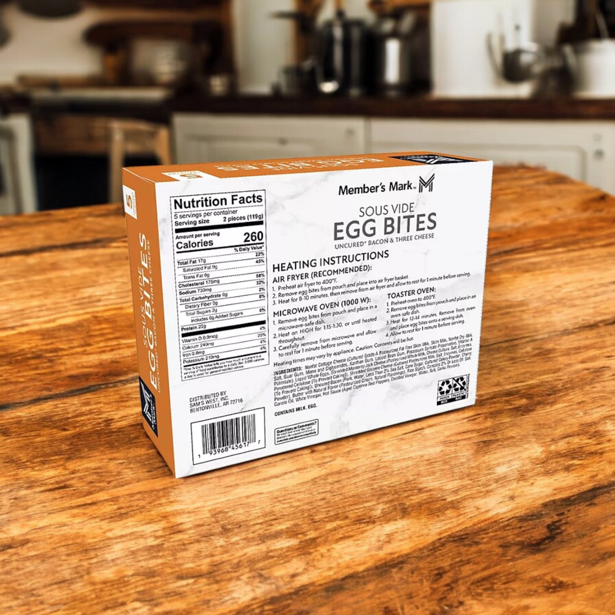 Member's Mark Sous Vide Uncured Bacon and Three Cheese Egg Bites