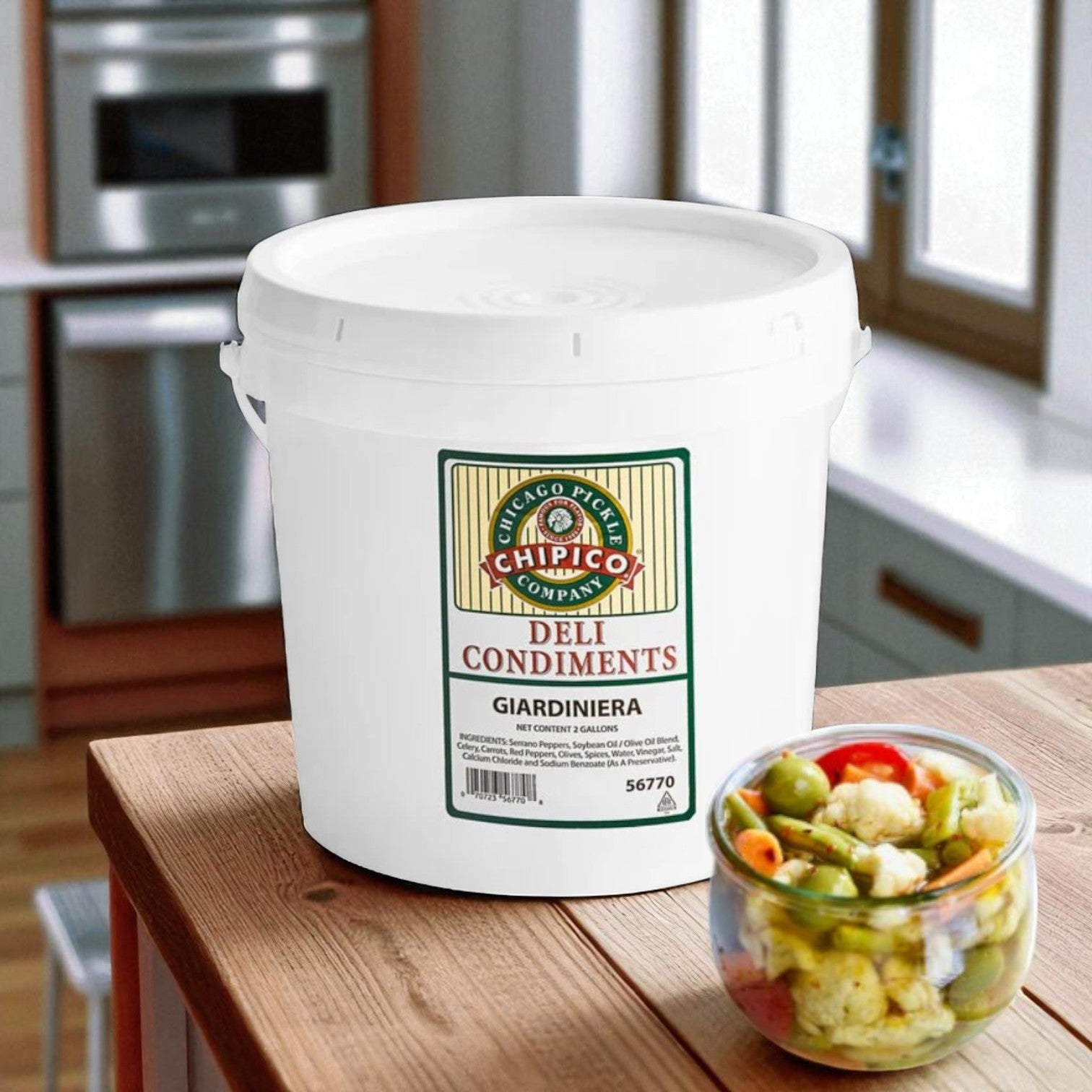 Chipico Chicago Giardiniera 2 Gallon Jar