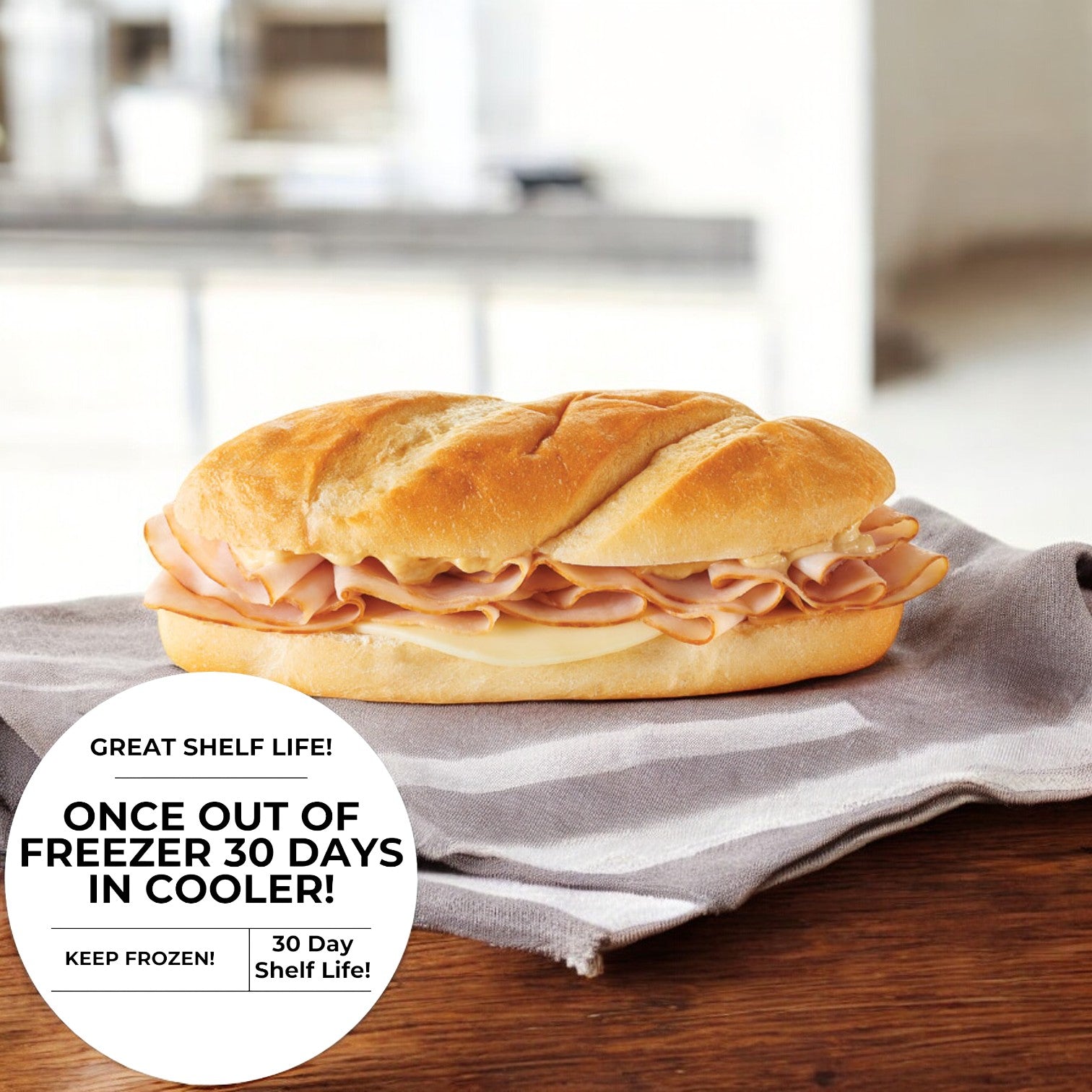 Smoked White Turkey & Provolone Cheese Sub