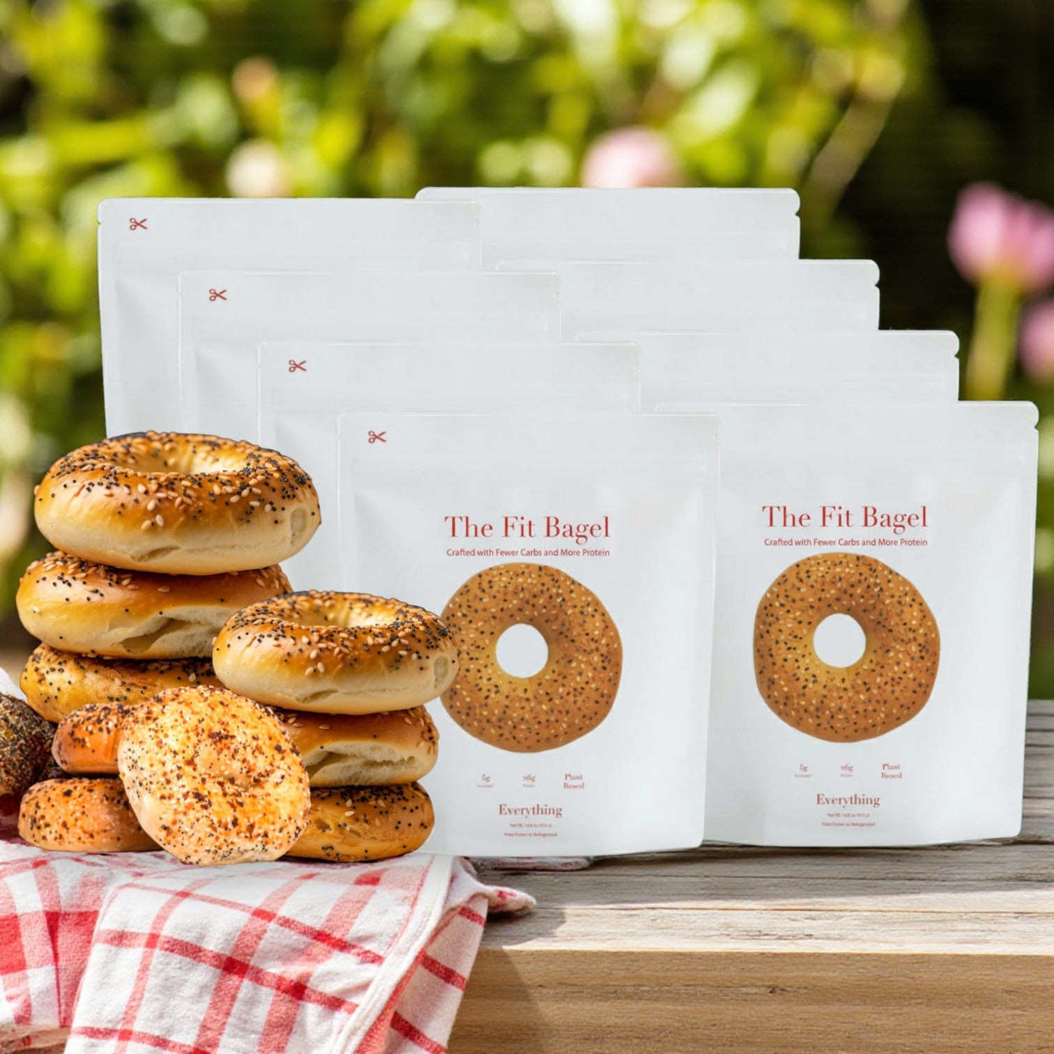 Fit Bagel- The Fit Everything Bagel-6 Bags, 24 Total Bagels In Stock-