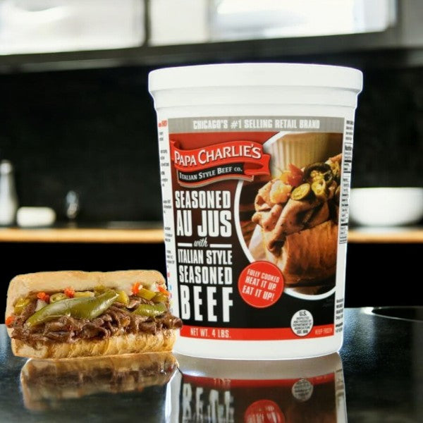 Papa Charlie’s Italian Beef – 1 Count (4 lbs)