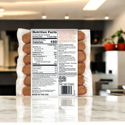 Kirkland Chicken Sausage- Signature Parmesan Black Pepper & Parmesan 1