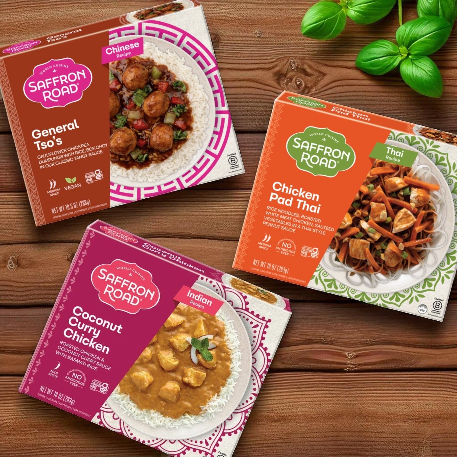 Saffron Road Frozen Meal 3-Pack Combo – Global Flavors, Clean Ingredie