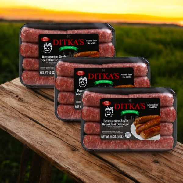 Ditka's Breakfast Sausage, Restaurant Style (16 oz.) - 3 Count