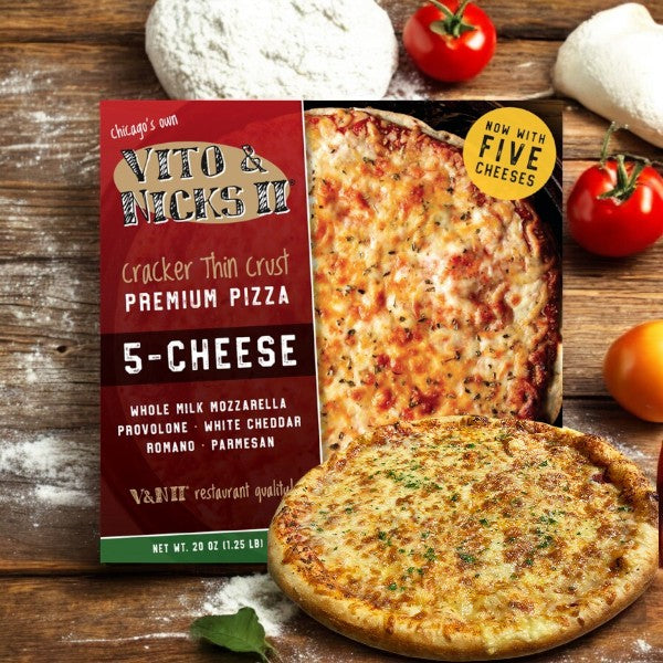 Vito & Nick's II - Cracker Thin Crust 5-Cheese Pizza - 20 oz