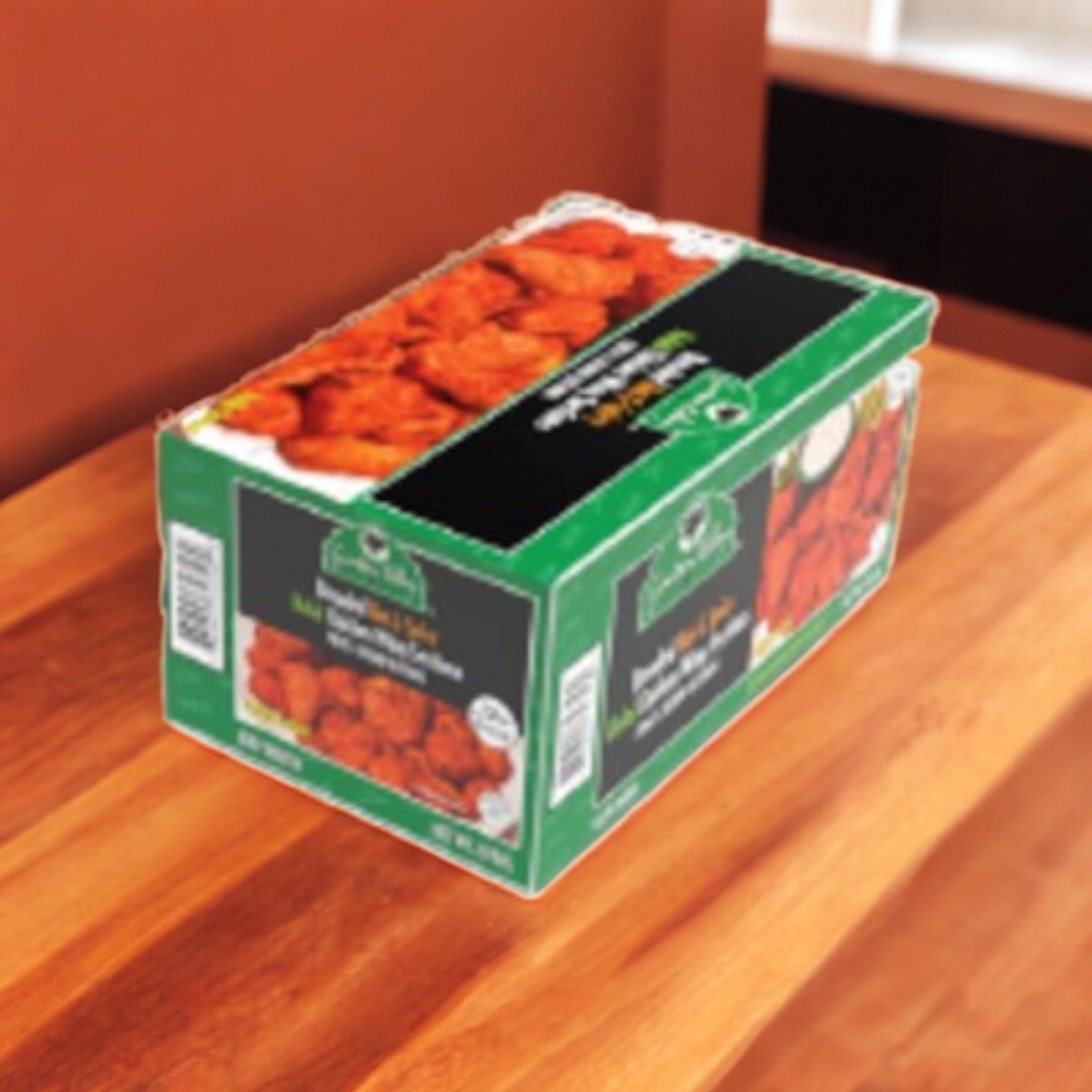 Breaded Hot & Spicy Halal Chicken Wings, Fully Cooked – 10 lbs