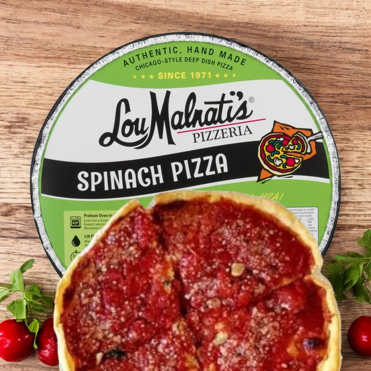how to cook frozen lou malnatis pizza