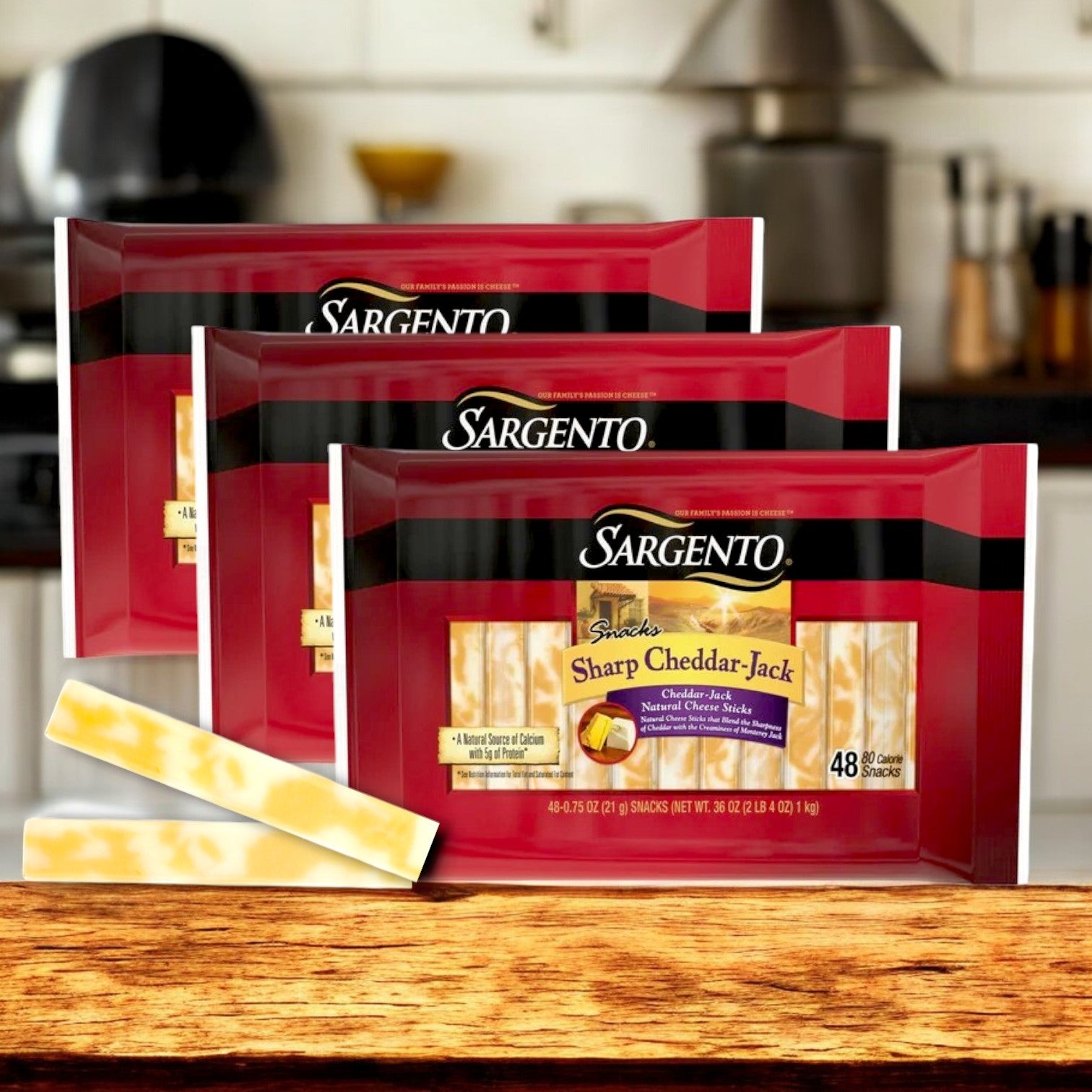 Sargento Sharp Cheddar-Jack Cheese Sticks | 0.75 oz, 144 ct