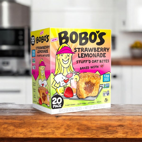 Bobo's Stuff'd Oat Bites, Strawberry Lemonade, 1.3 oz, 20 ct- 1 Pack