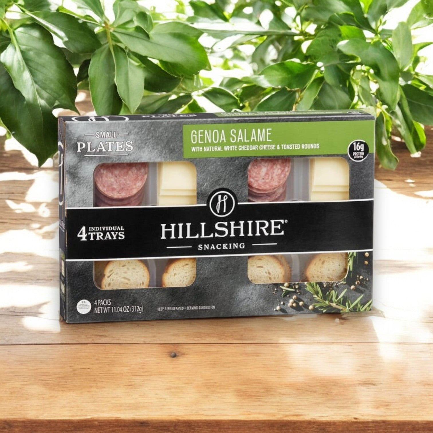 Hillshire Snacking Plates, White Cheddar and Genoa Salame | 4 ct
