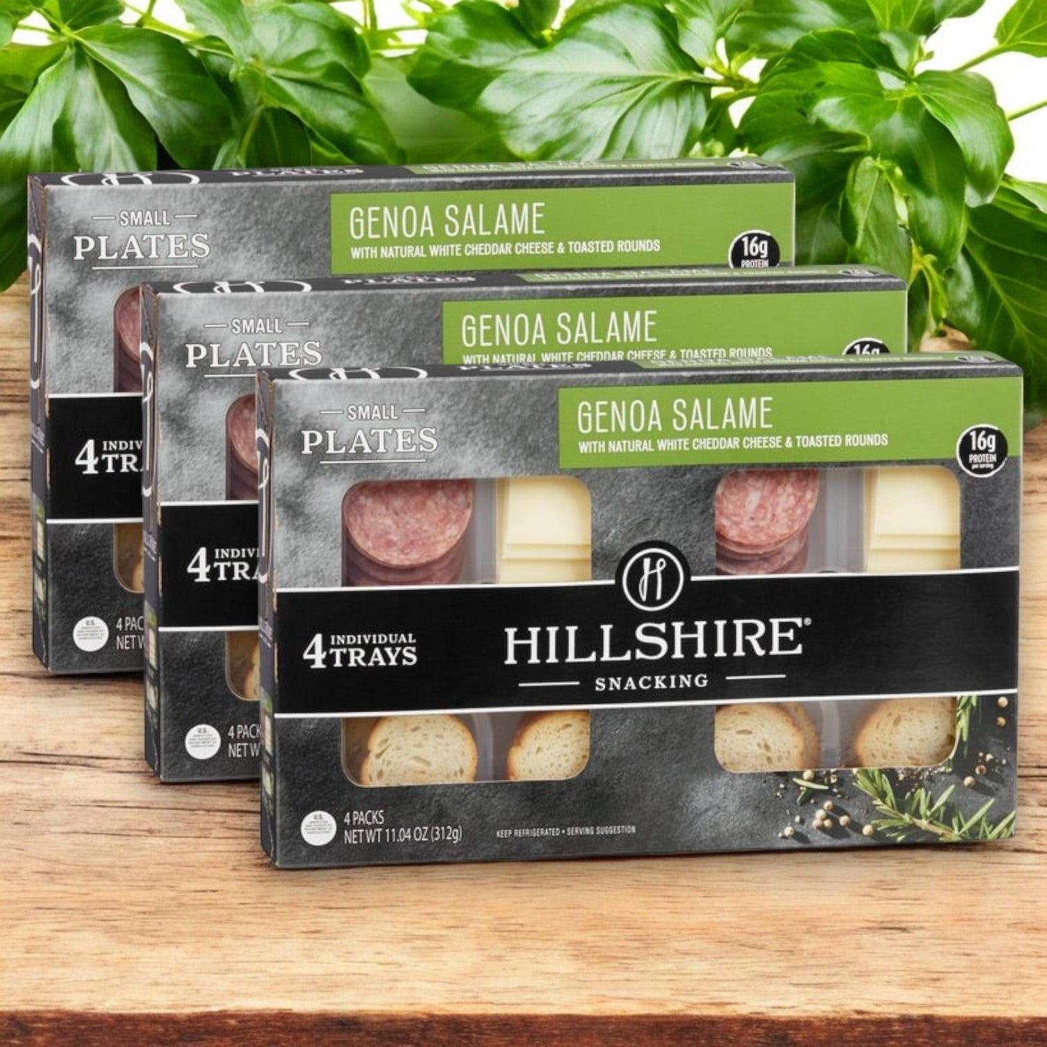 Hillshire Snacking Plates, White Cheddar and Genoa Salame | 12 ct