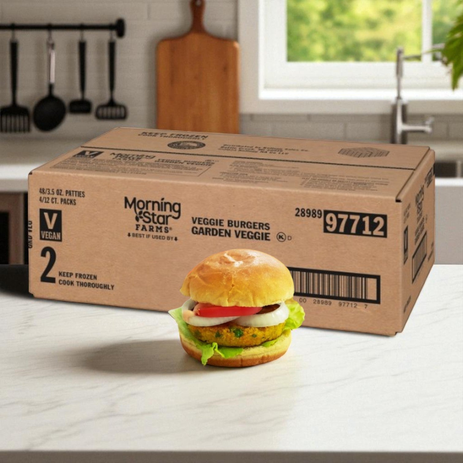 Garden Burger- Morningstar Farms Vegetarian Patty Garden Burger (48/3.