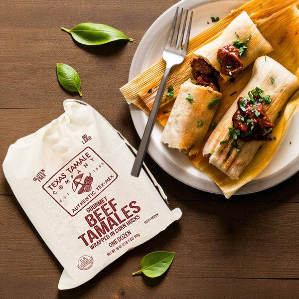 Texas Tamale Company Pork, Beef & Chicken Tamales – 3 Packs, 12 Count